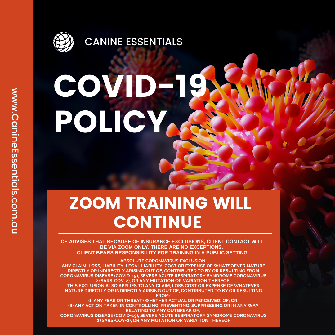 COVID Zoom Training - Canine Essentials